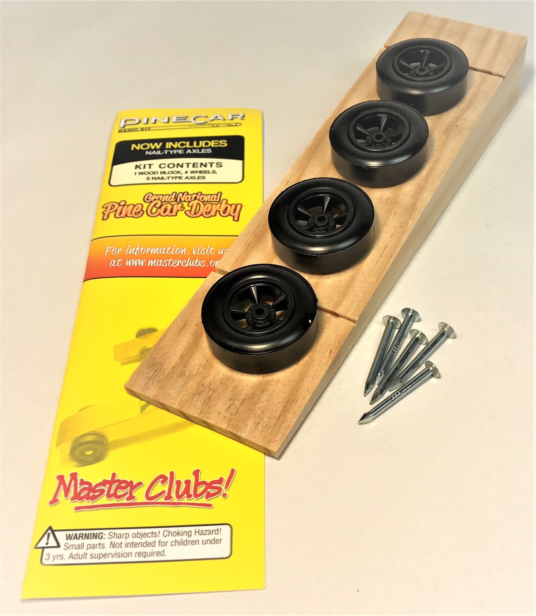 Pine Car Nail Axle Wedge Kit – Master Clubs